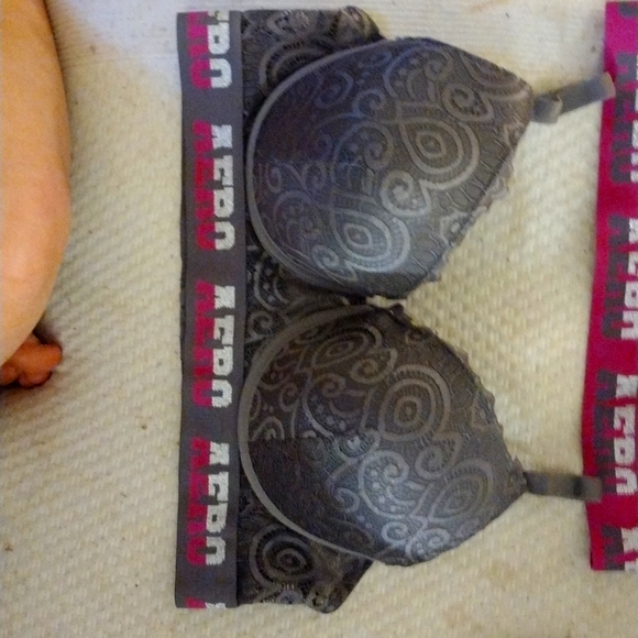 Aeropostale | Intimates & Sleepwear | One Pink And One Gray Bra Set 38d ...